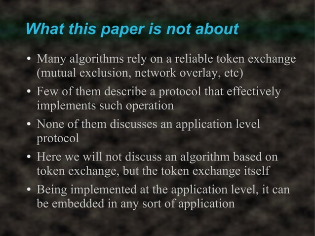 Design of a secure "Token Passing" protocol | PPT