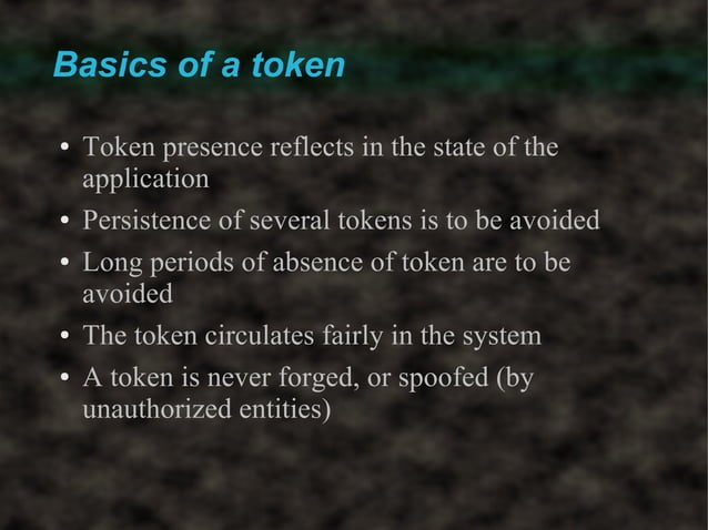 Design Of A Secure Token Passing Protocol Ppt