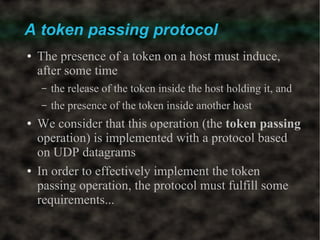 Design of a secure "Token Passing" protocol | PPT
