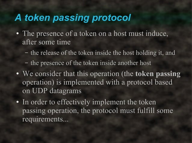 Design of a secure "Token Passing" protocol | PPT | Free Download