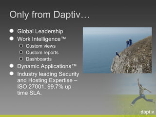 Daptiv Introduction Deck July 14 2009[1] | PPT