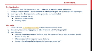 Dapt vs triple therapy, jacc | PPT