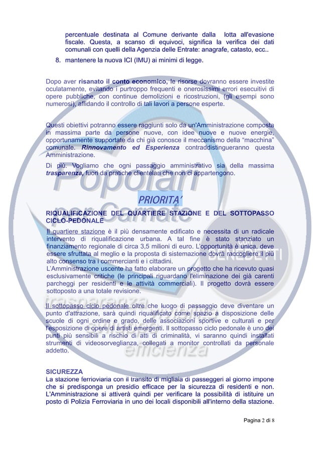 Programma Ufficiale | PDF