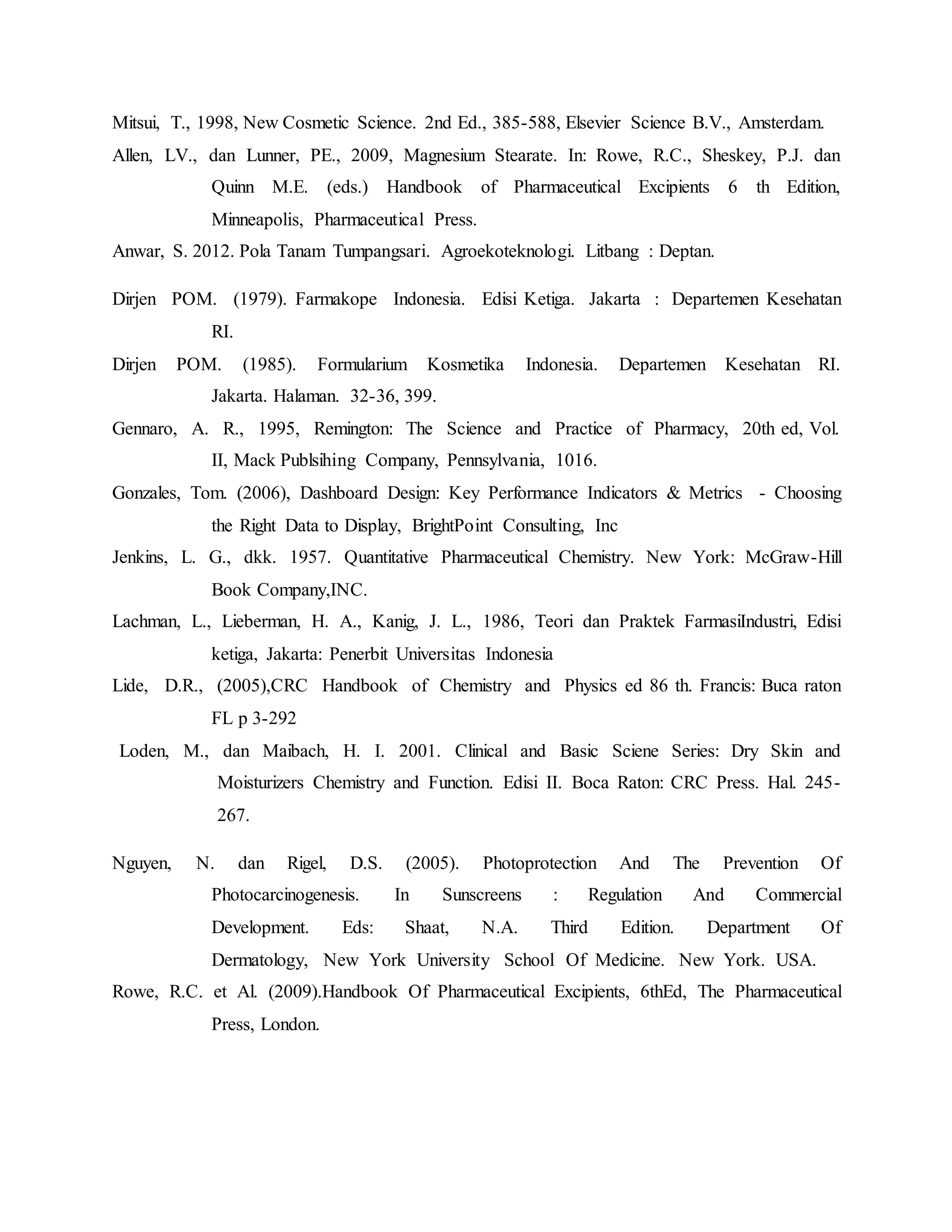 Dapus krim | DOCX | Skin and Dermatology | Diseases and Conditions