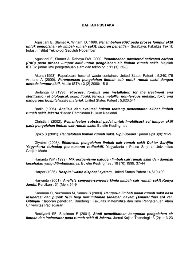 Dapus limbah | DOCX