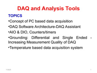 LabVIEW DAQ and Analysis Tools-Virtual Instrumentation | PPT