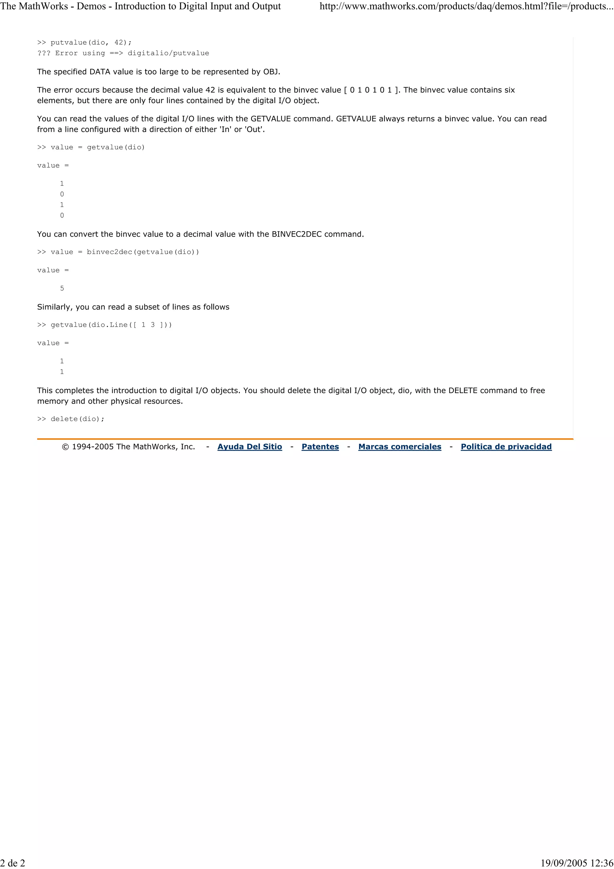 Daq toolbox examples_matlab | PDF