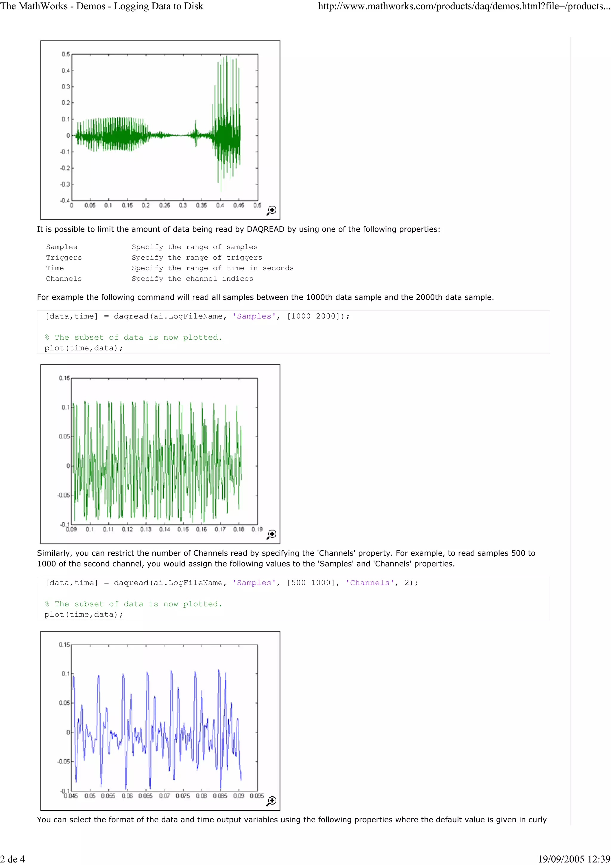 Daq toolbox examples_matlab | PDF