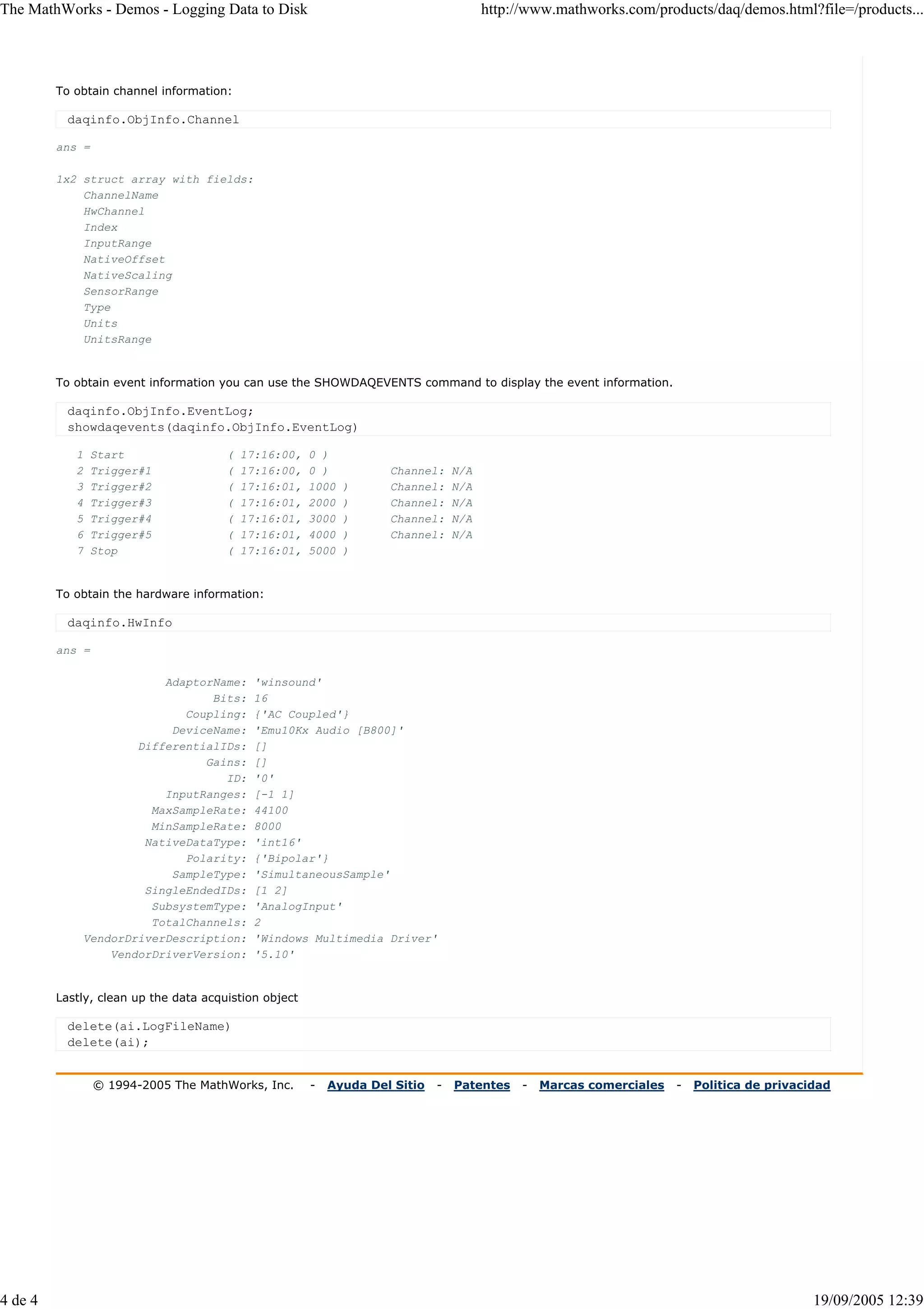 Daq toolbox examples_matlab | PDF