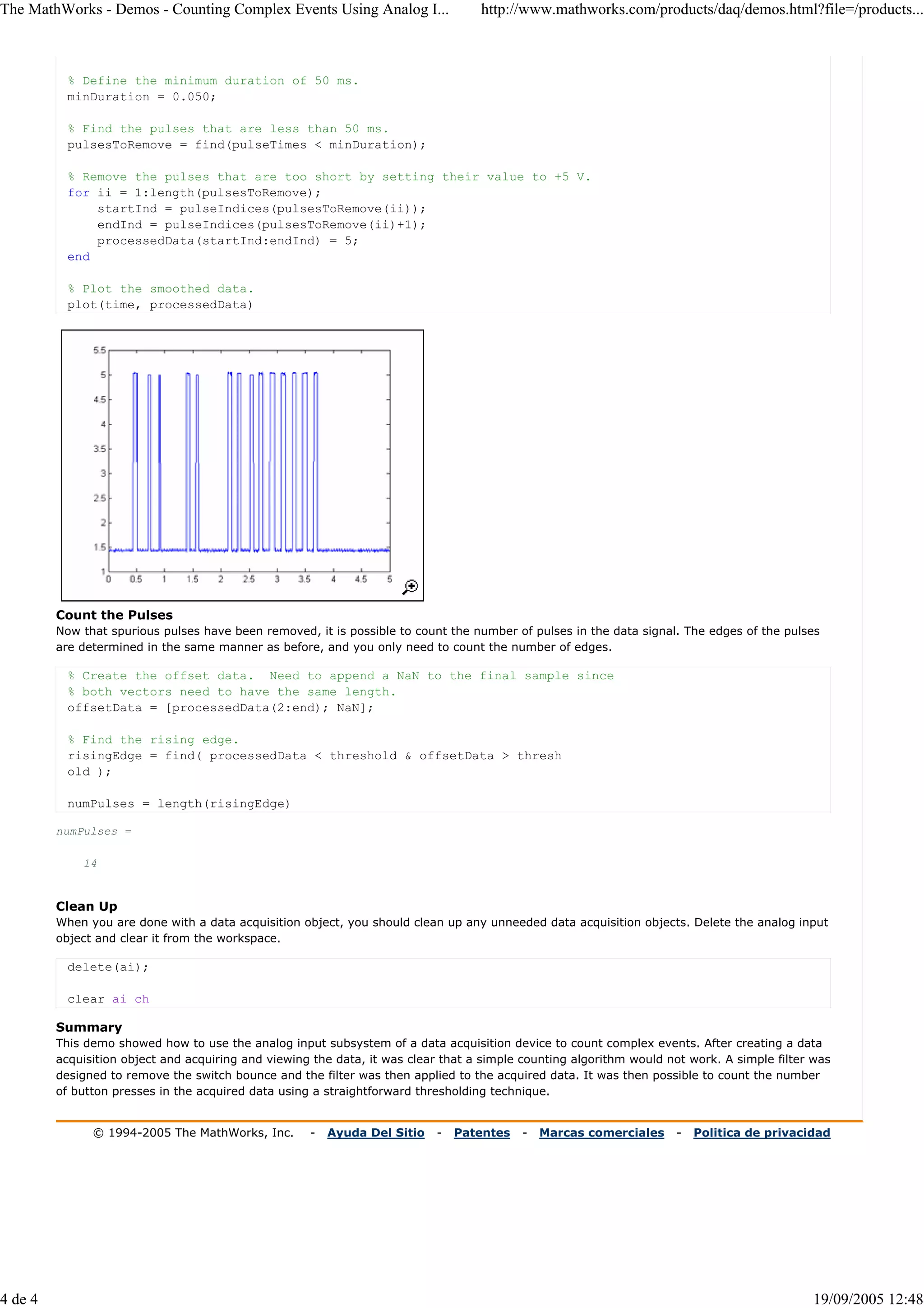 Daq toolbox examples_matlab | PDF