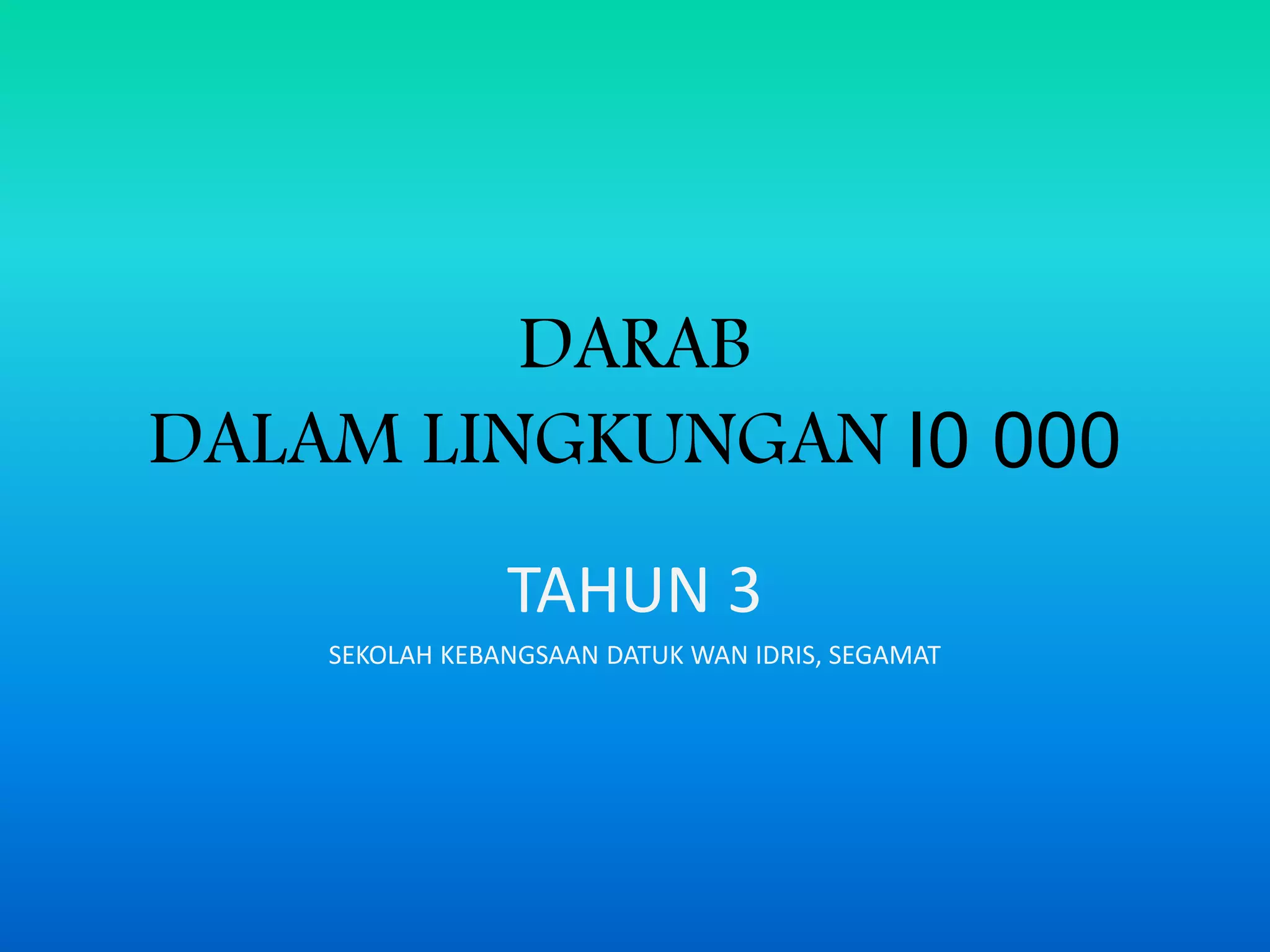 Pengenalan Darab Tahun 3 Pptx