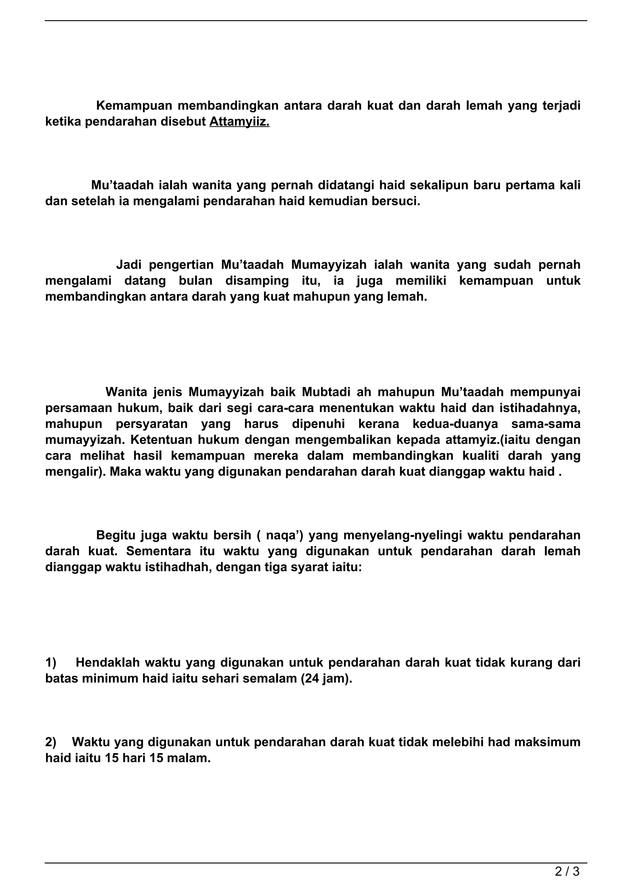 Darah Istihadah | PDF