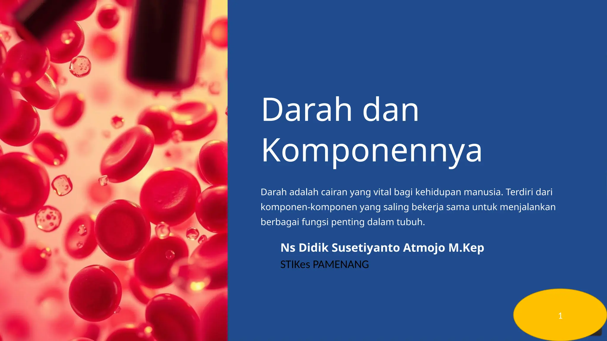 Darah, komponen, fungsi tiap komponen,type | PPTX
