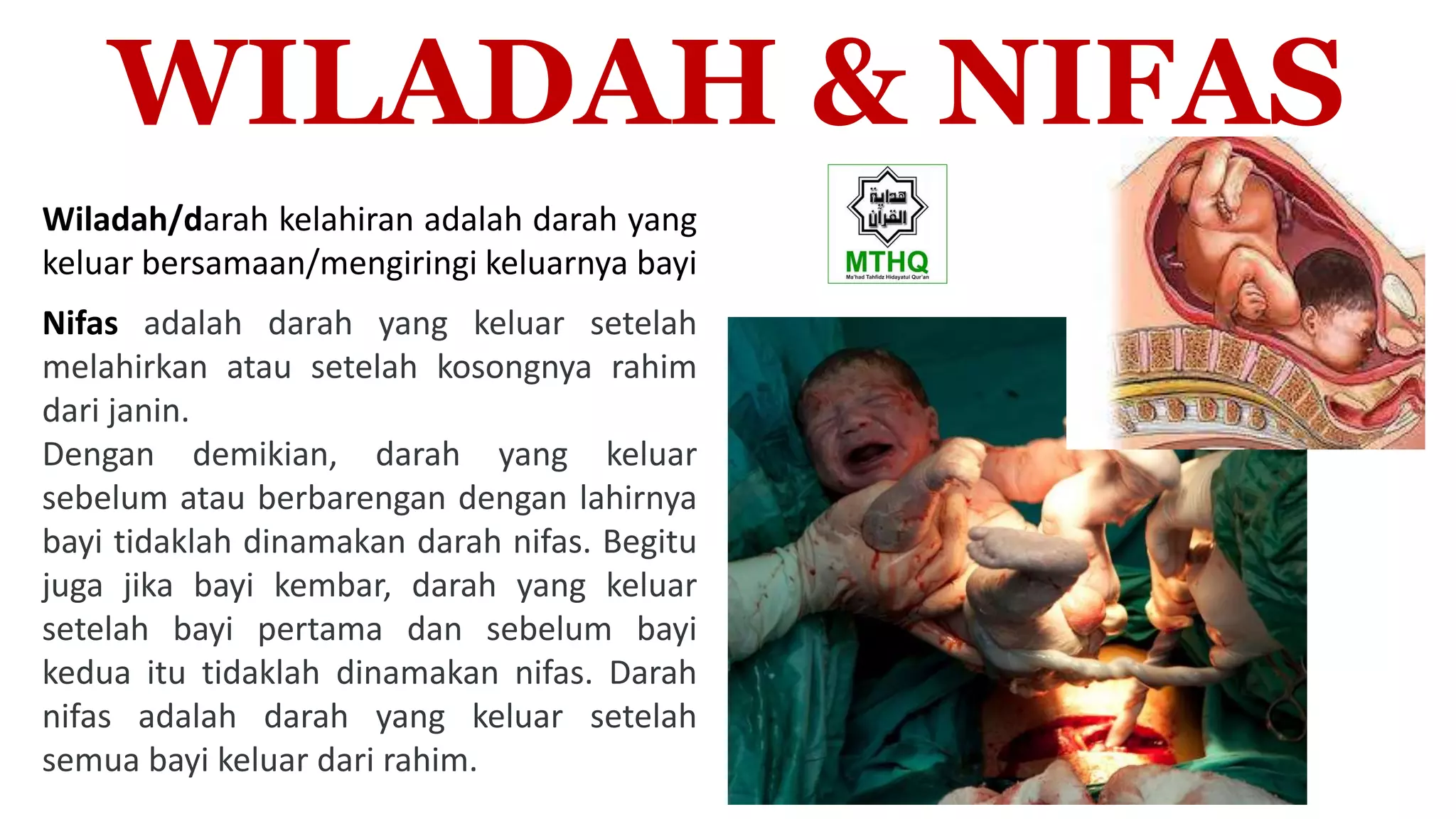 Darah Wanita; Haid, istihadhoh, Nifas.pptx