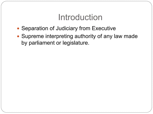 Independence of Judiciary | PPTX | Law