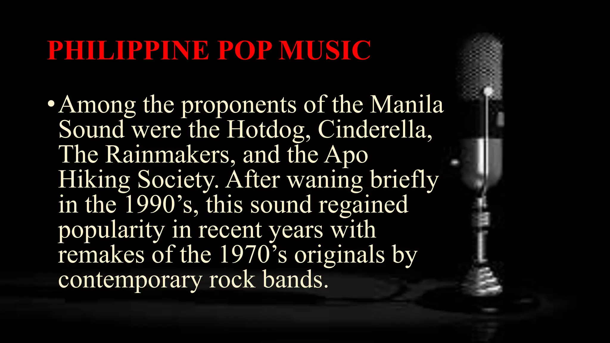 PHILIPPINE POP MUSIC | PPTX