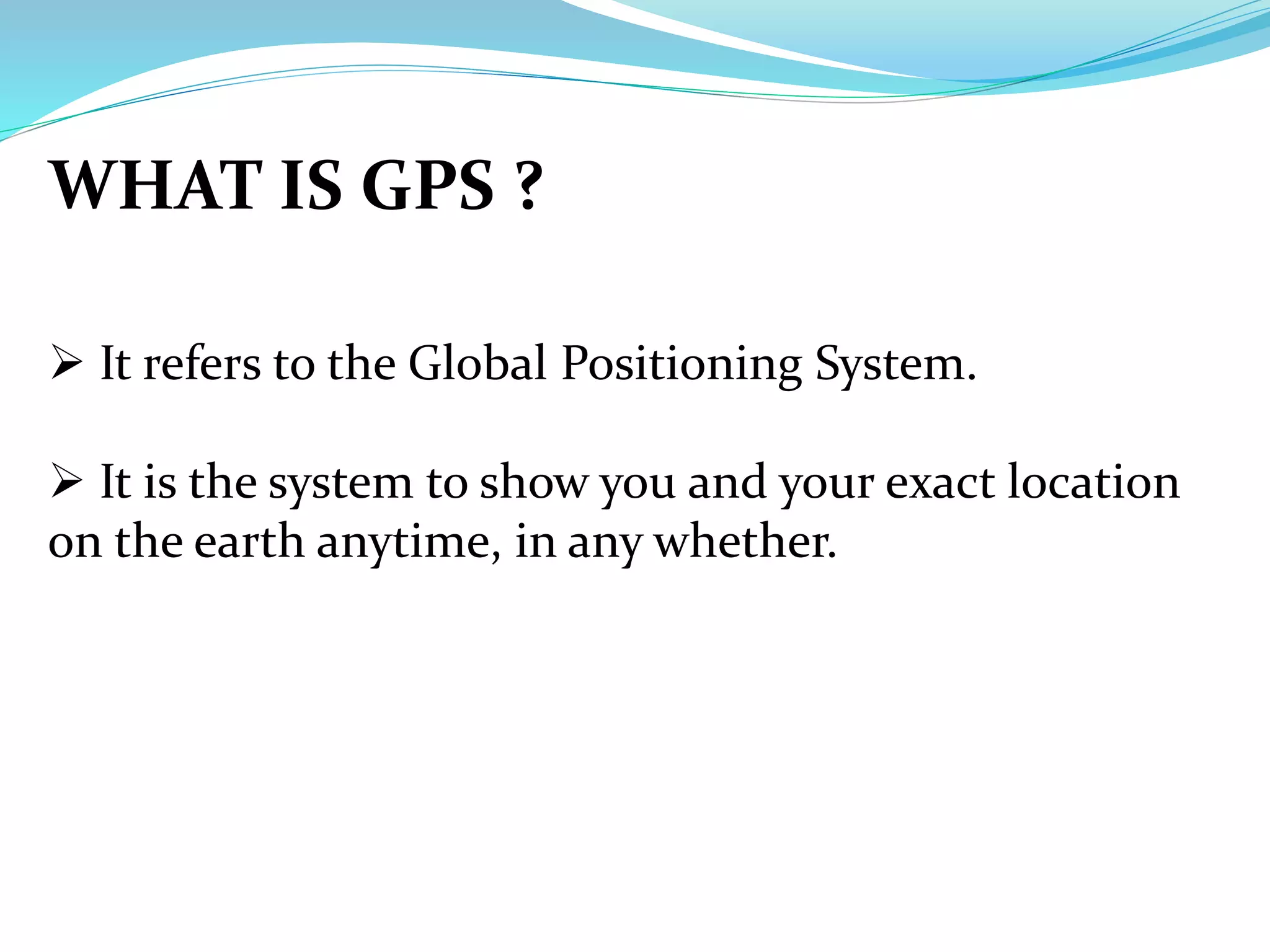 GIS and GPS | PPTX