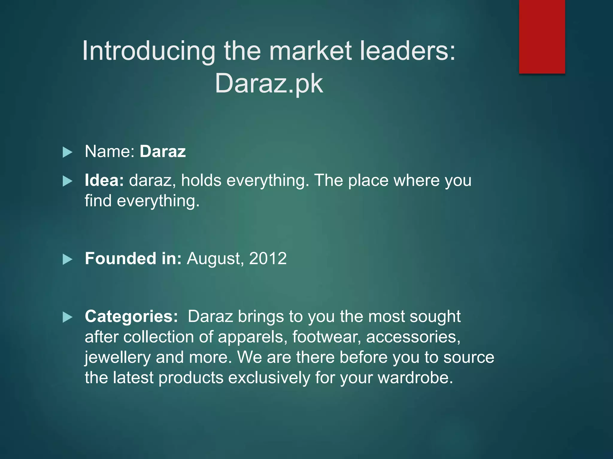 Daraz.pk presentation | PPTX