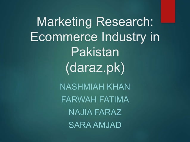 Daraz.pk presentation | PPTX | Internet | Computing