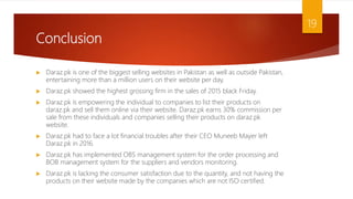 Daraz pk - organizational theory and design | PPTX
