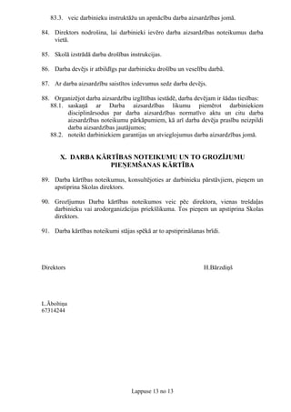 Darba kārtības noteikumi 2017 | PDF