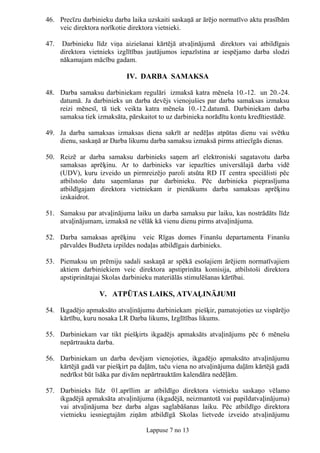 Darba kārtības noteikumi 2017 | PDF