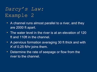 Darcy´s law | PPT