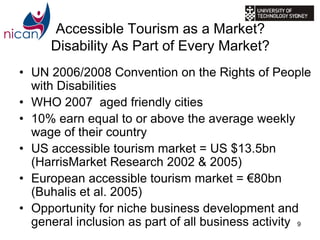 The Economic Evidence of the Accessible Tourism Market | PDF
