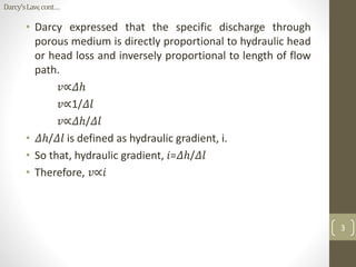 Darcy’s law | PPTX