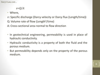 Darcy’s law | PPTX