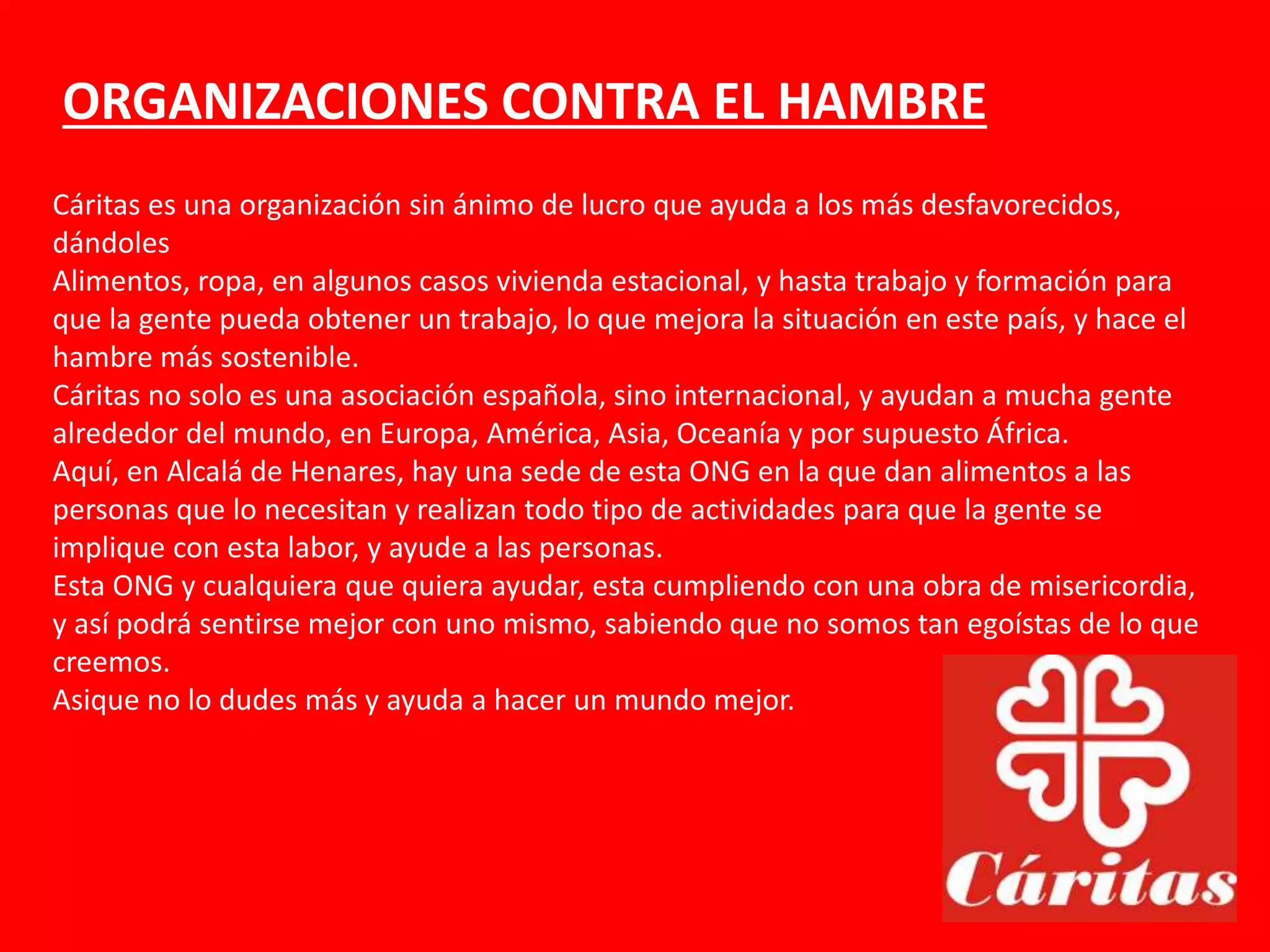 Dar de comer al hambriento | PPT