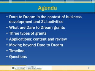 Dare To Dream - Info | PPT