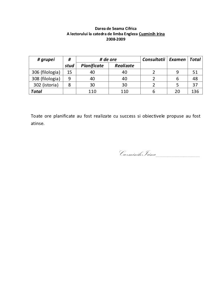 Darea de seama verbala2