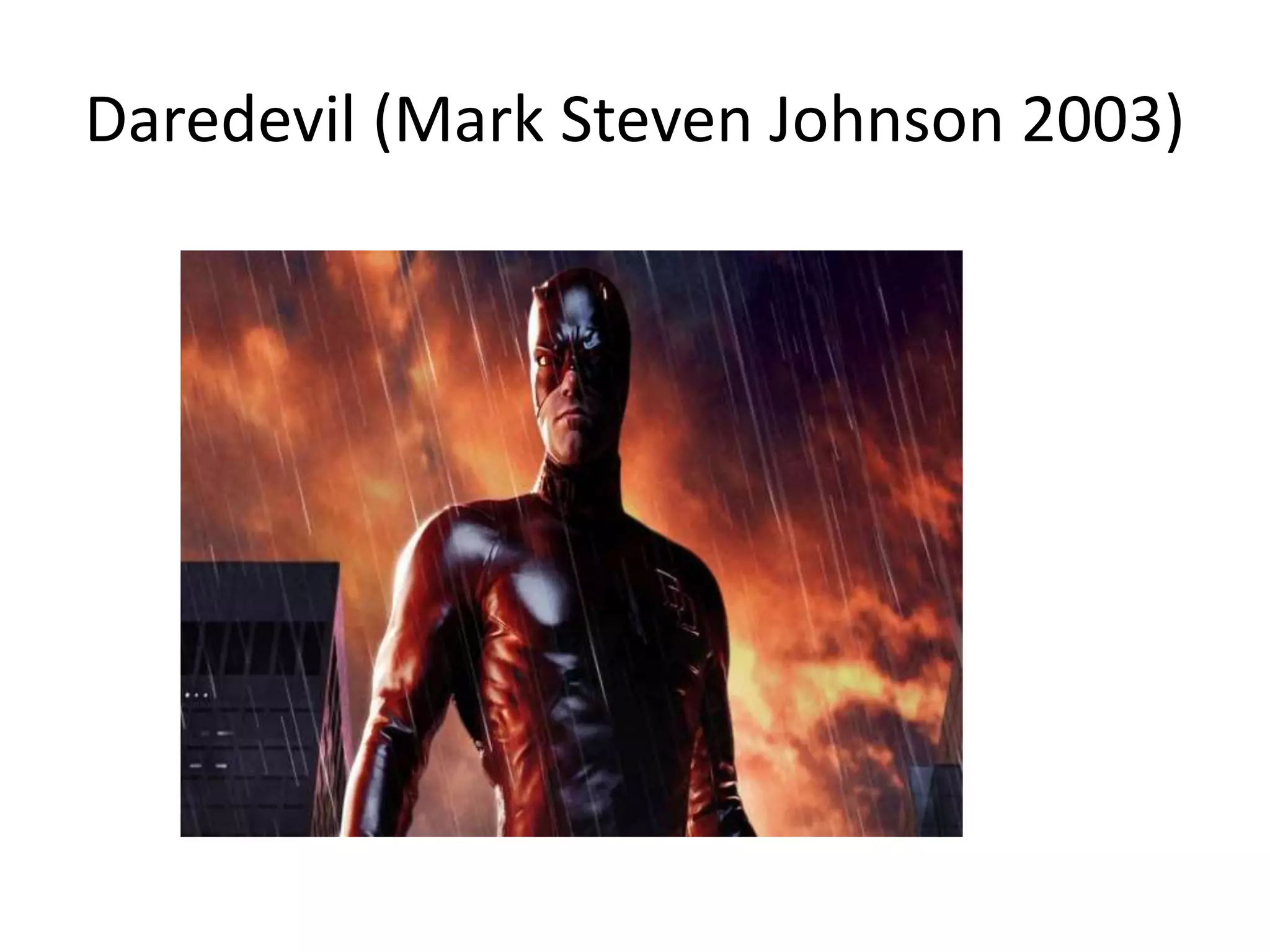 Daredevil (mark steven johnson 2003) | PPTX | Arms & Ammunition | Sensitive Topics