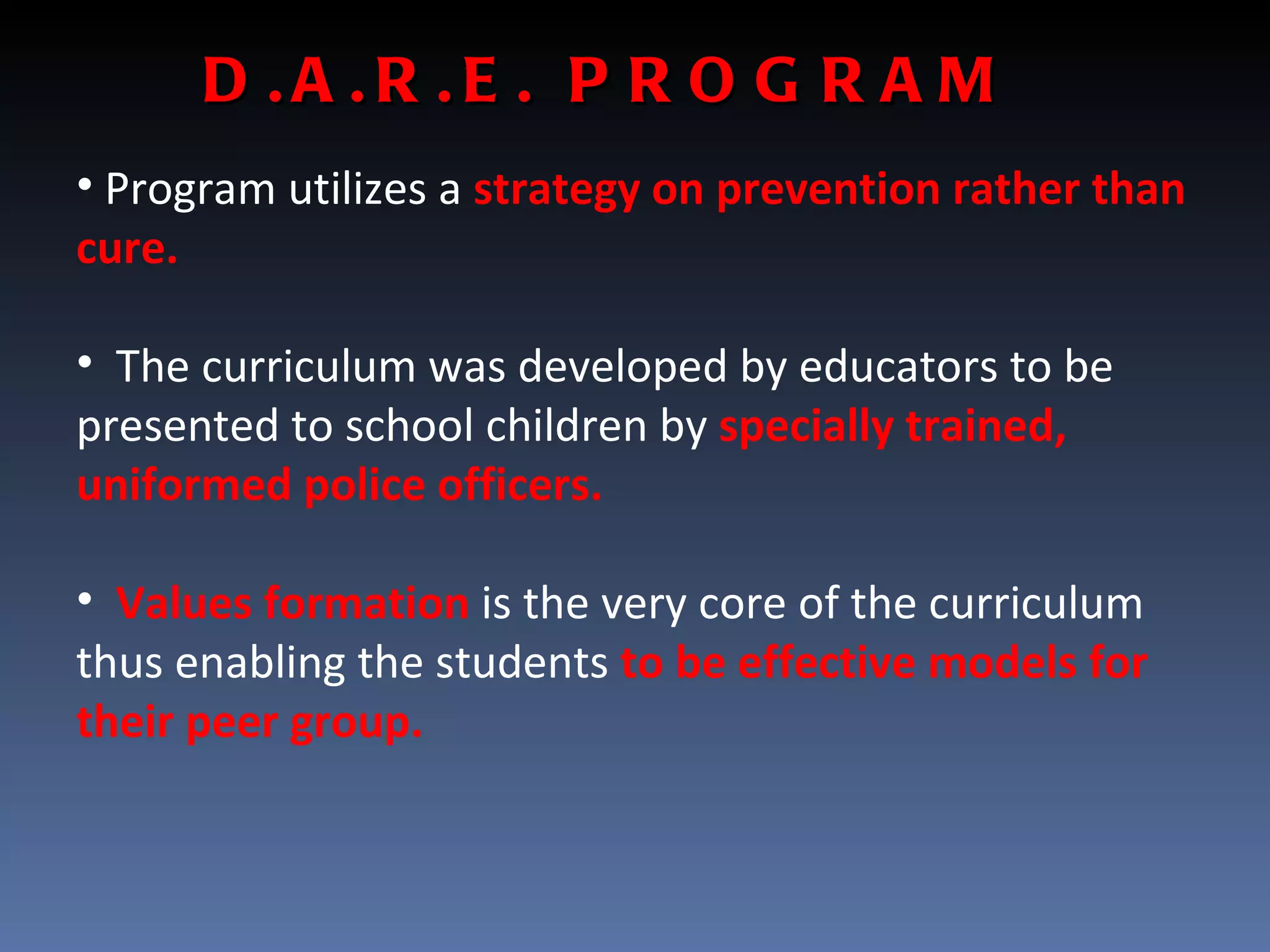 Dare program presentation | PPT