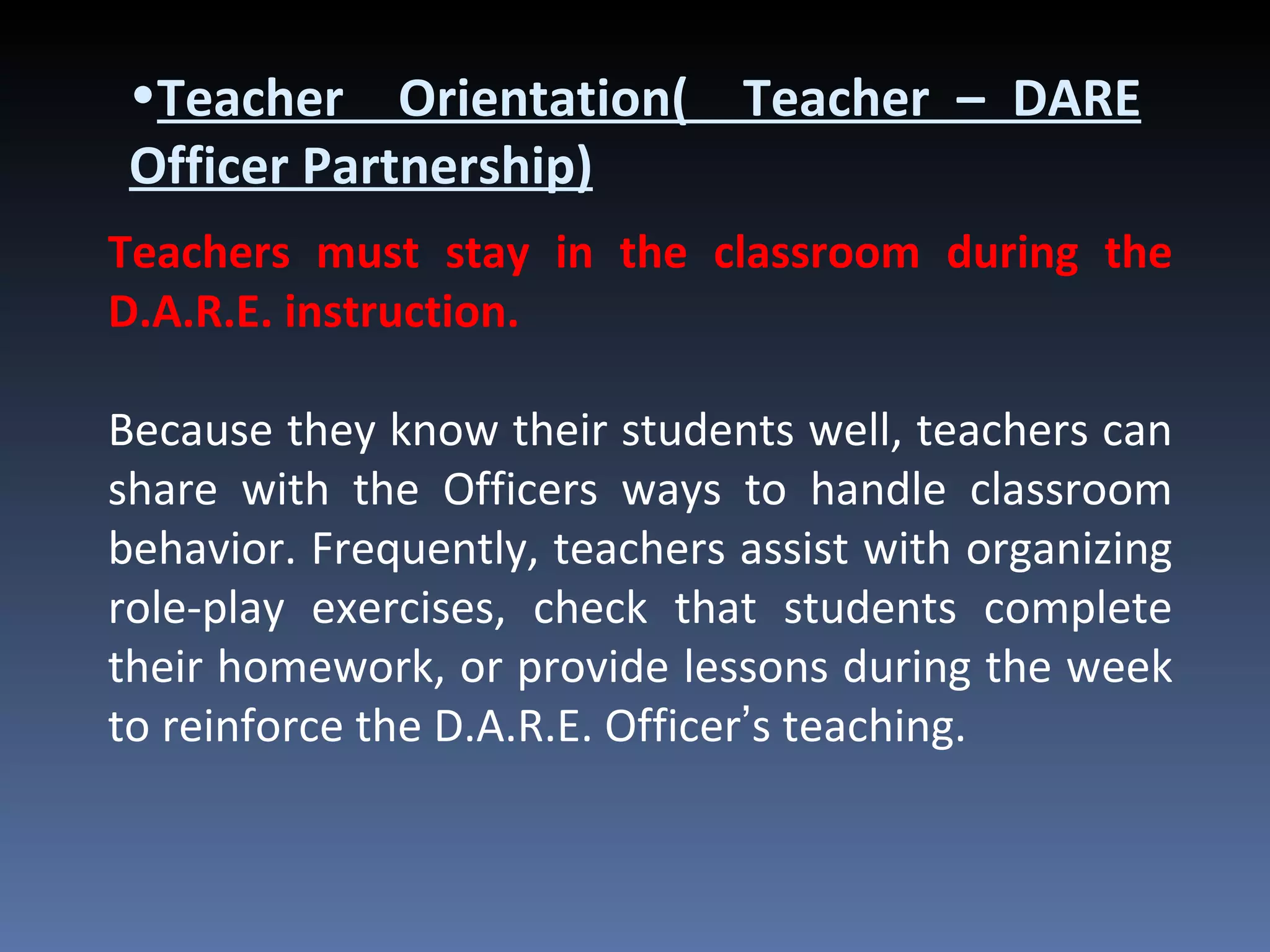 Dare program presentation | PPT
