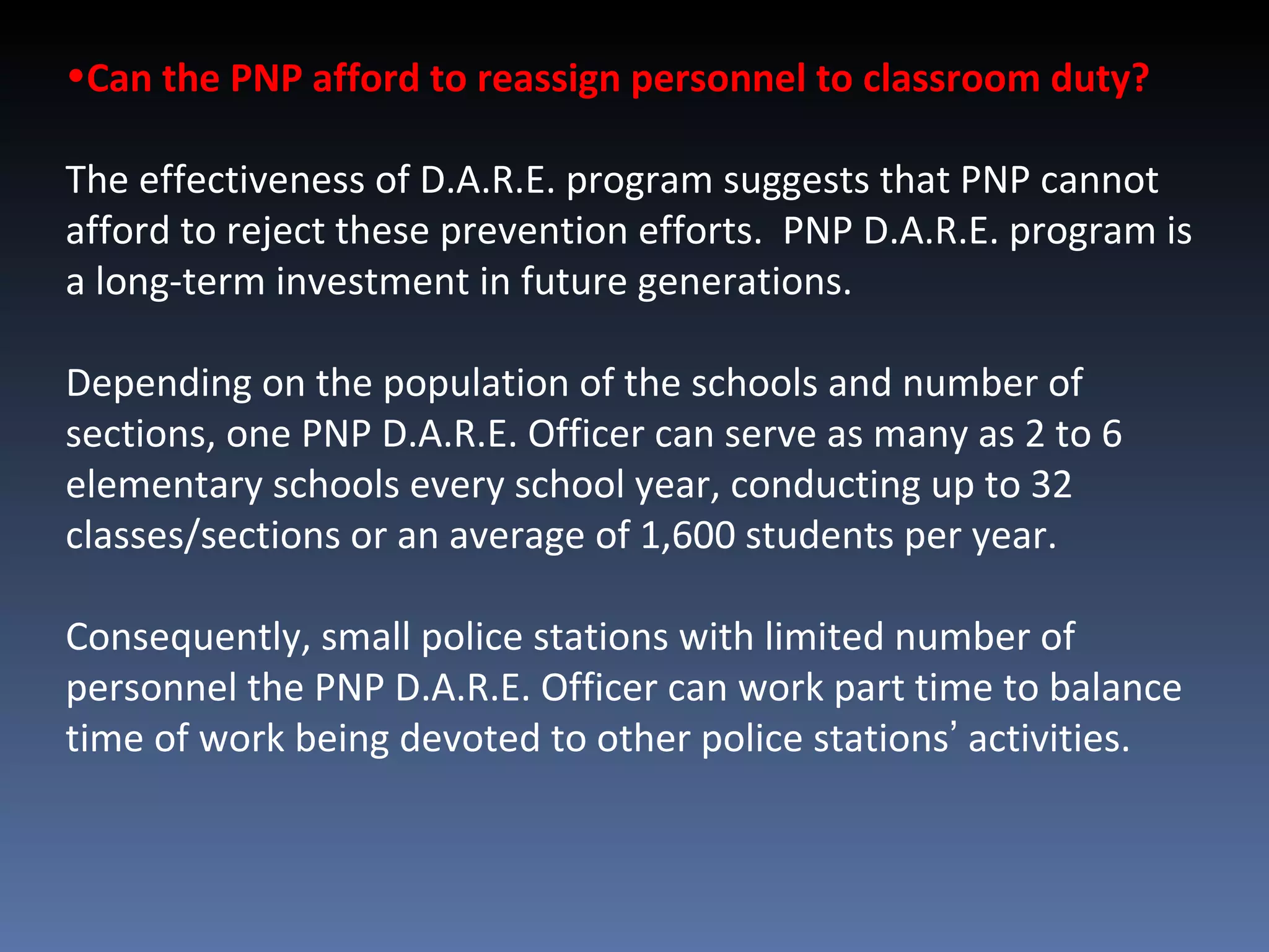 Dare program presentation | PPT