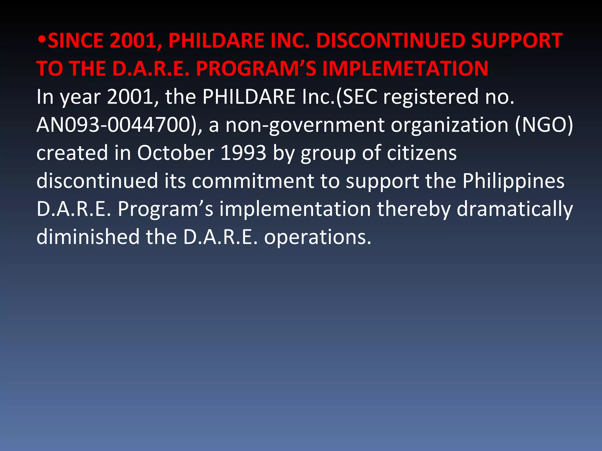 Dare program presentation | PPT