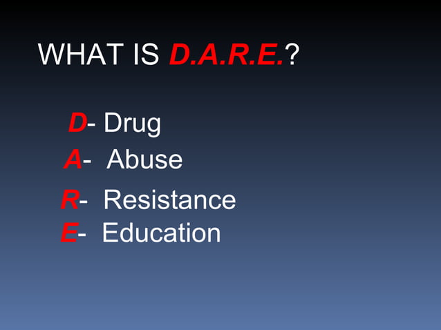 Dare program presentation | PPT