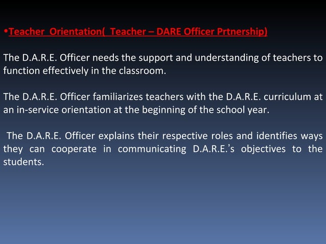 Dare program presentation | PPT