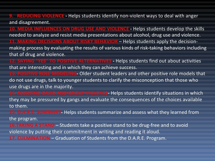 Dare program presentation