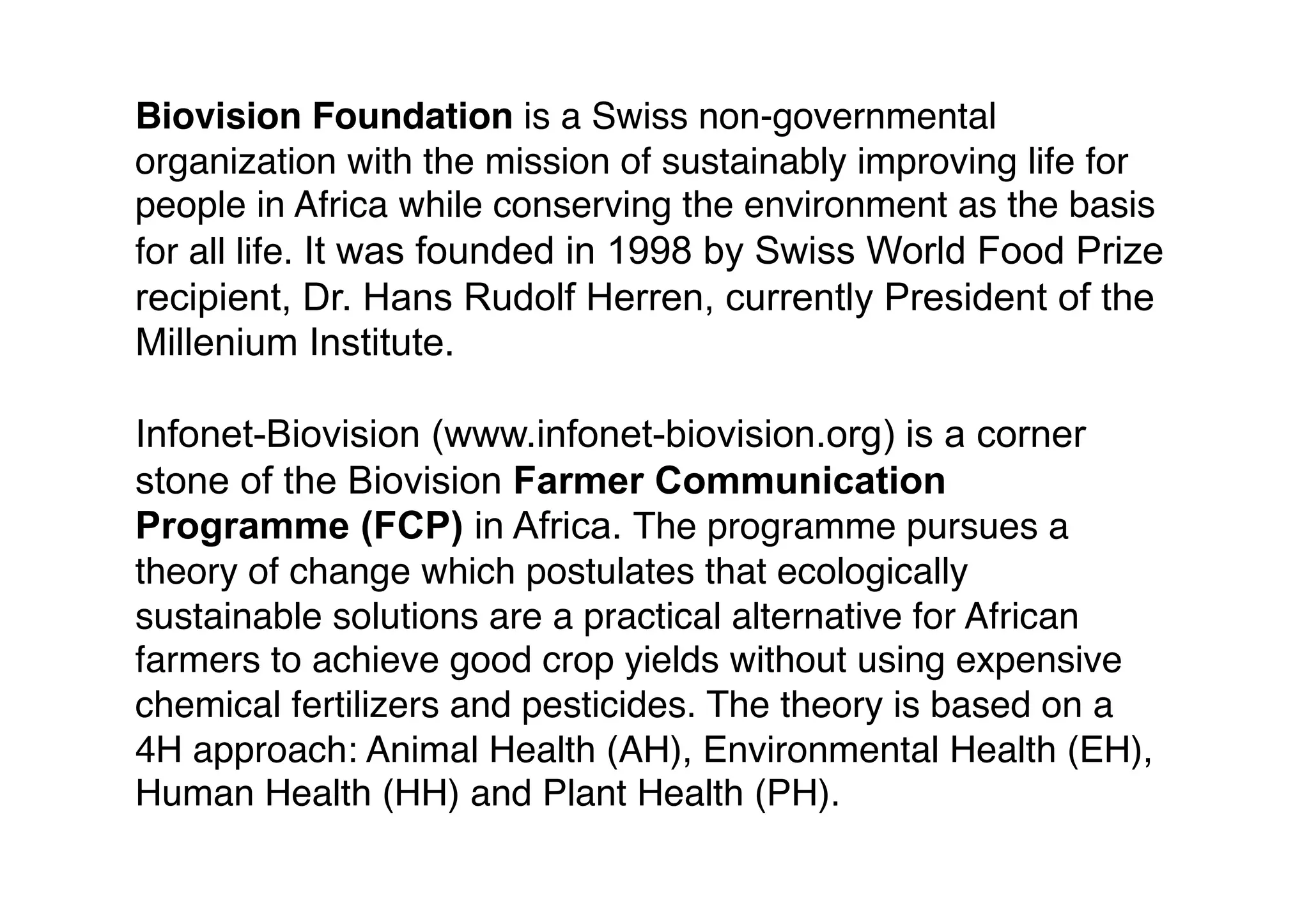 Challenges and opportunities for Infonet-Biovision on mobile phones | PDF