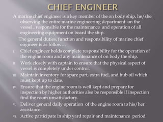 Marine engineering department | PPTX
