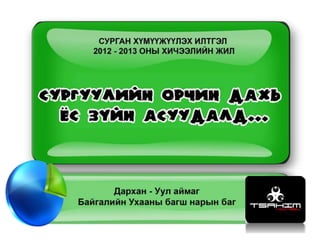 Darhan baigaliin uhaan | PPTX