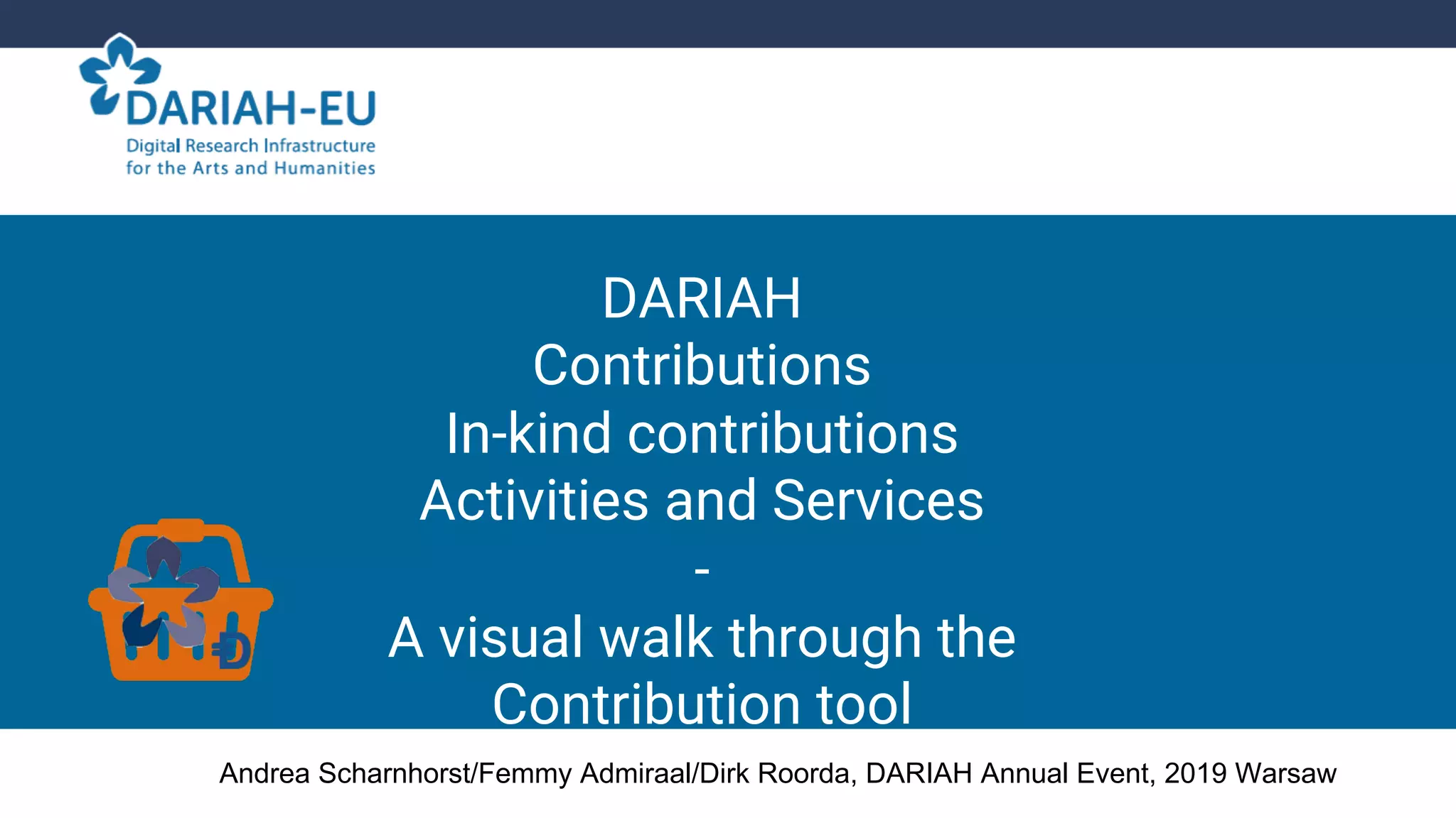 DARIAH Contributions 2019 | PPT