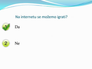 Sigurnost na internetu - kviz | PPT