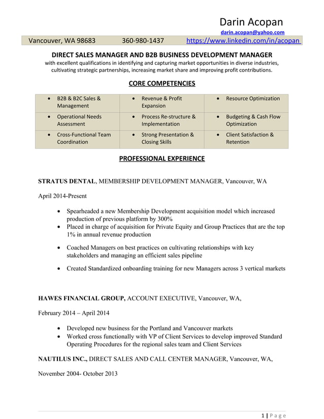 Darin acopan resume | PDF