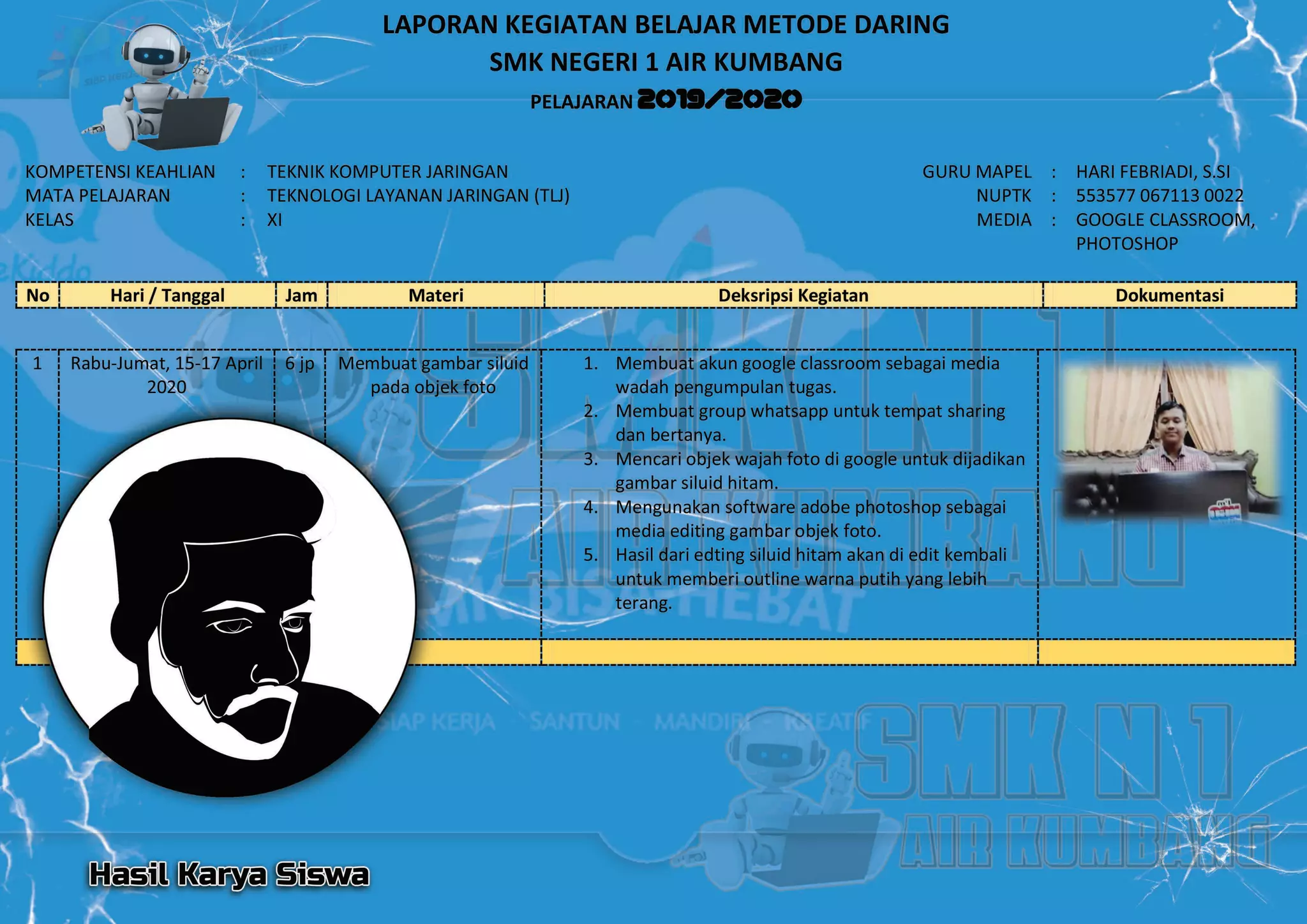 Laporan Daring : Kelas XI TKJ DDG (Desain Grafis) | PDF