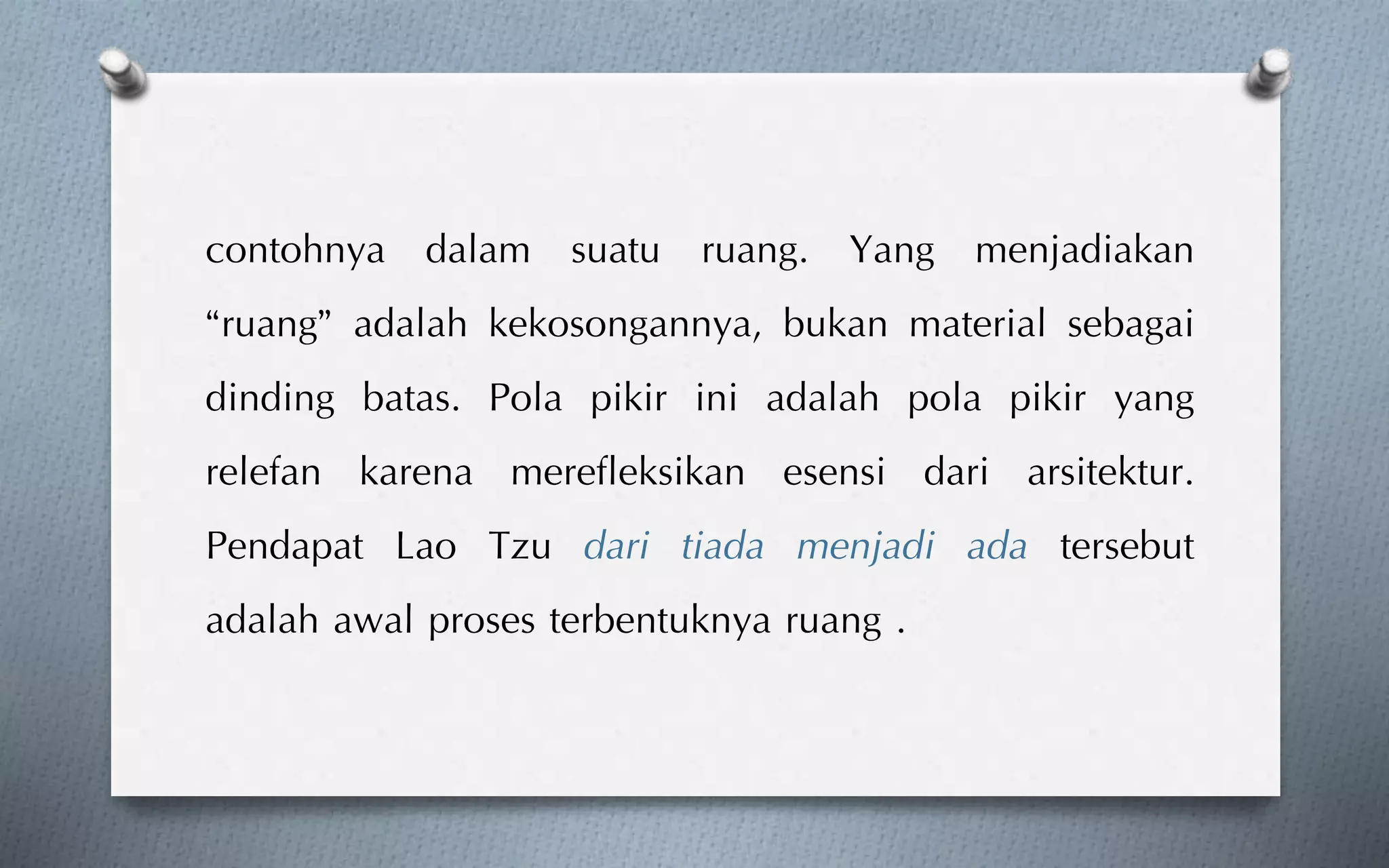 Dari tiada menjadi ada | PPTX