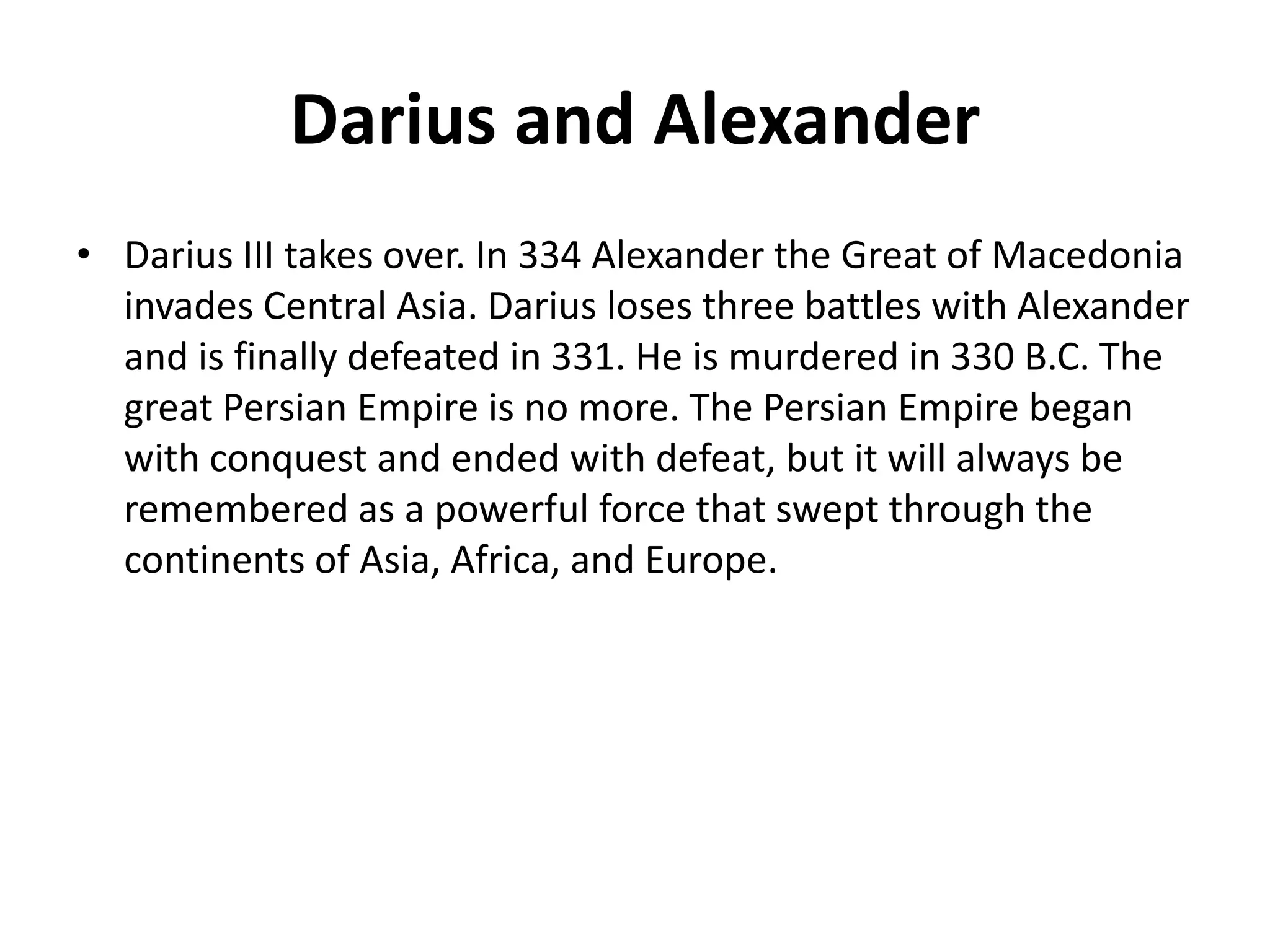 Darius and alexander | PPTX